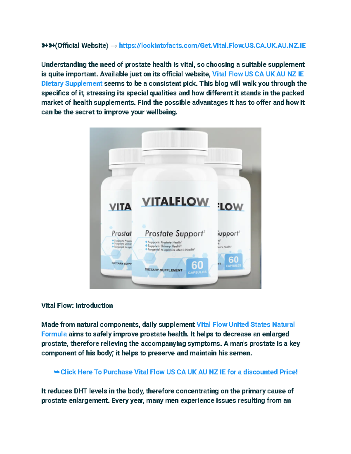 Vital Flow US CA UK AU NZ IE Real Customers - (Official Website) → ...