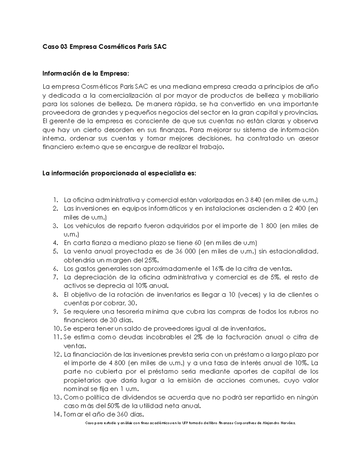 Empresa+Cosm%C3%A9ticos+Paris+SAC - Caso para estudio y análisis con ...