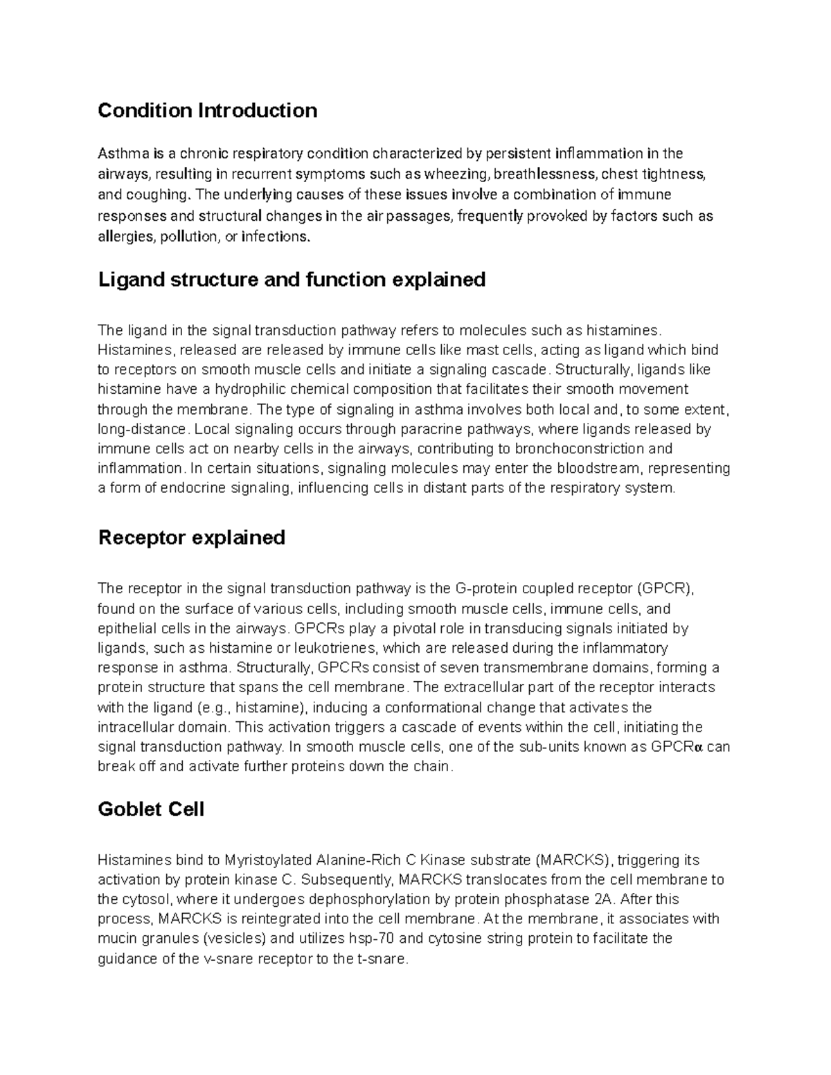 Bio Final - Good for Bio Disease Project - Condition Introduction ...