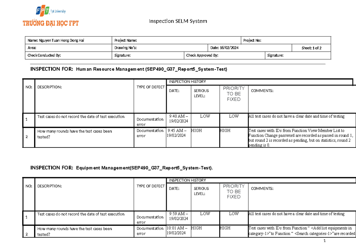 Control-Application-Software-Inspection-Checklist - Inspection SELM ...