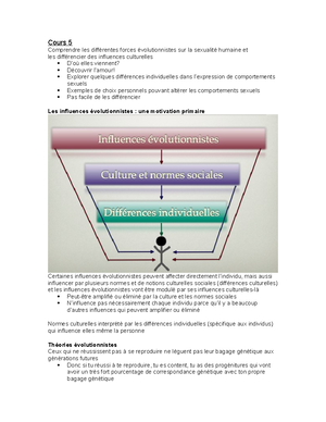 Motivation cours 6 - PSYCHOLOGIE DE LA MOTIVATION PSY Notes de cours ...
