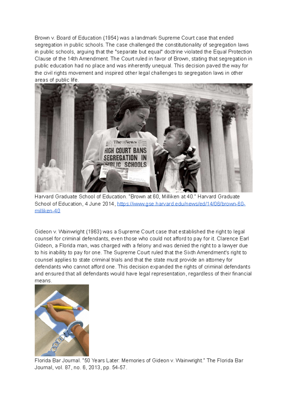4.04 us government - Brown v. Board of Education (1954) was a landmark ...