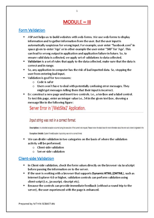 Module 4 - . net notes - MODULE – IV What is ADO? ADO is a new database ...