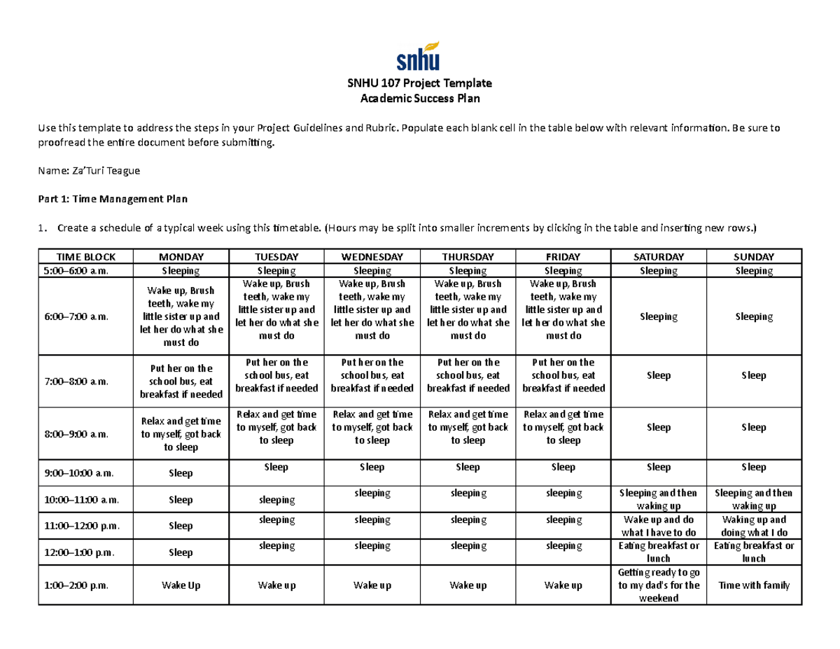SNHU 107 Project Template Module 7 copy - SNHU 107 Project Template ...