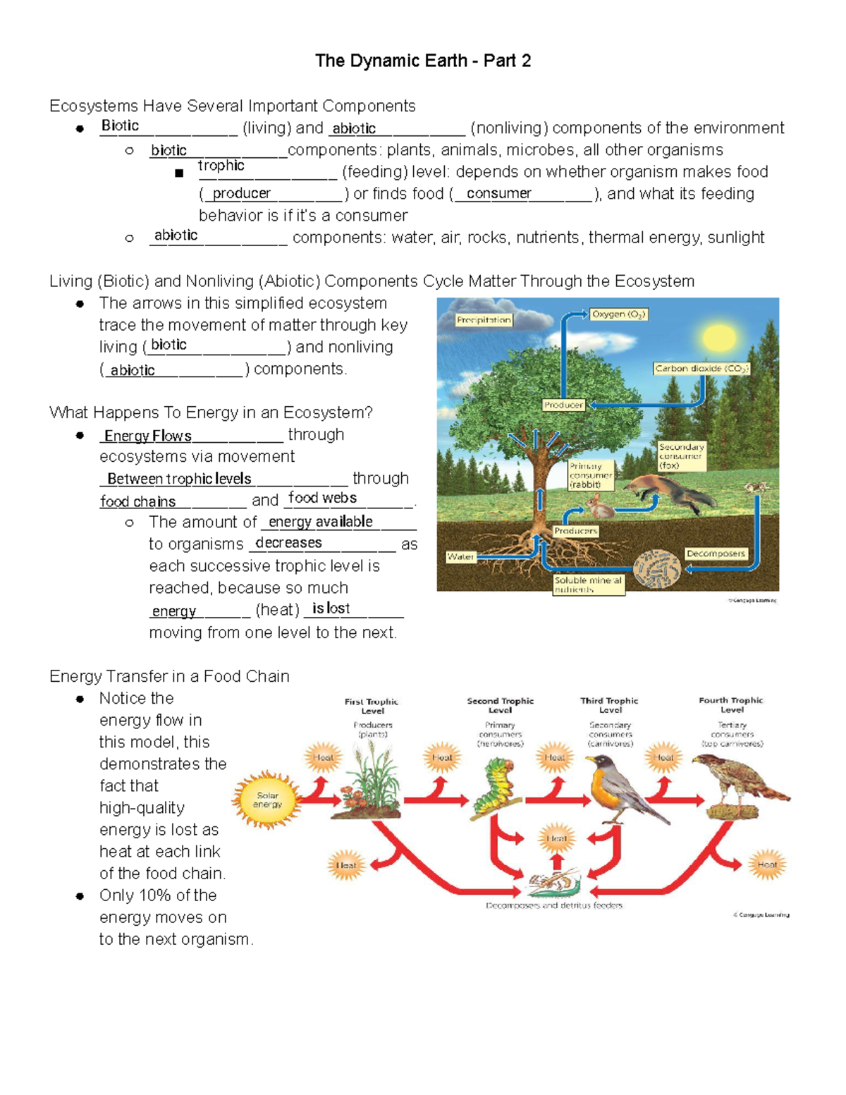 Topic 2 The Dynamic Earth - Part 2 - The Dynamic Earth - Part 2 ...