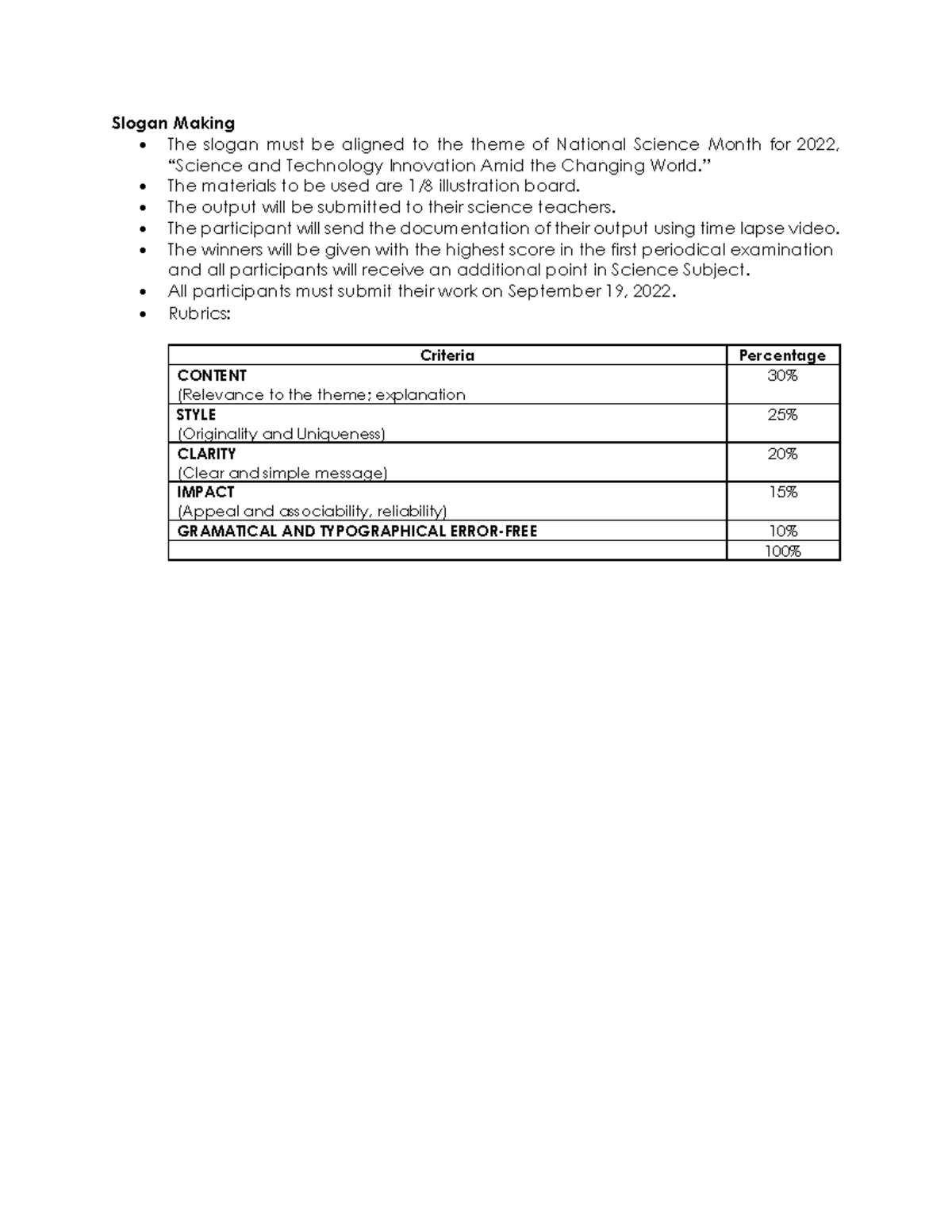 Slogan Making - lecture notes - Slogan Making - The slogan must be ...