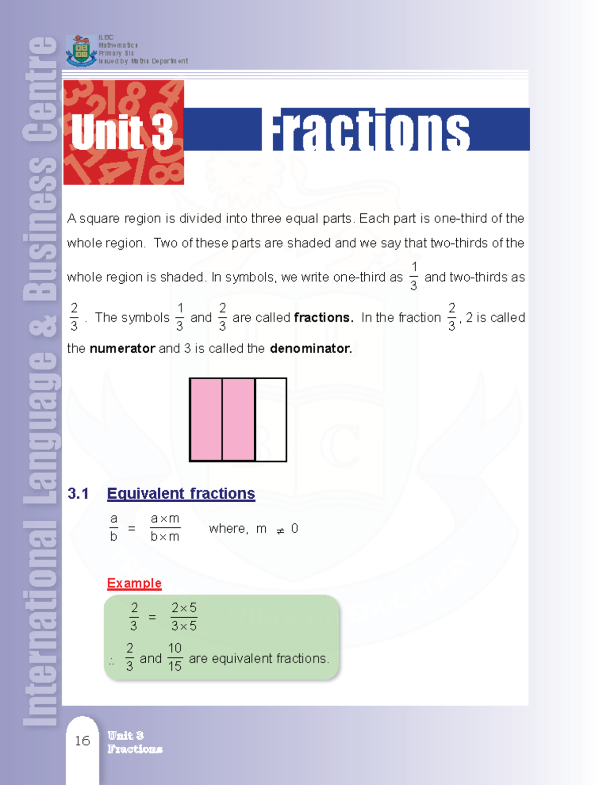 P6 Maths CB Unit 3 - idk - ILBCMathematics Primary SixIssued by Maths ...