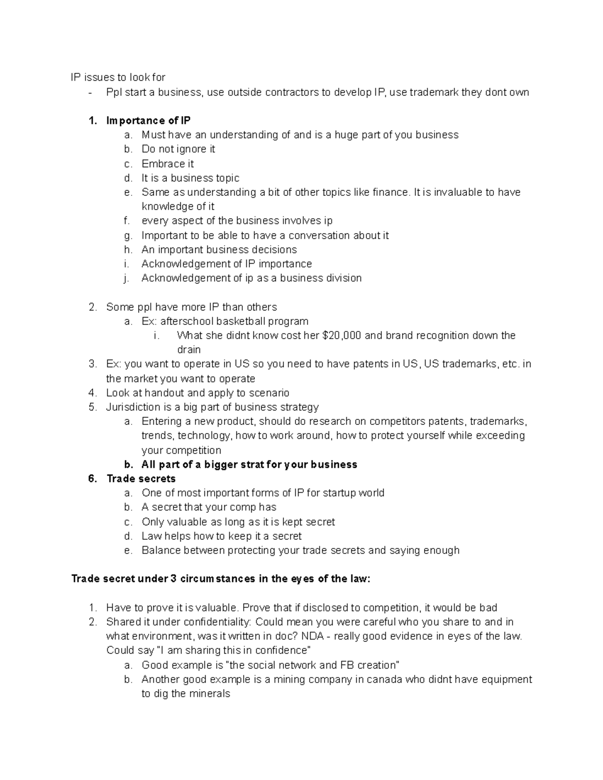 Intellectual Property - IP issues to look for - Ppl start a business ...