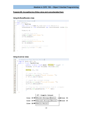 Lesson 3 - Program #4: Example of Returning Value Method without Parameter(s) Program #5 ...