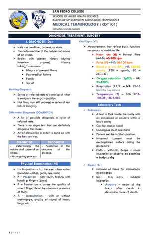 RDT100 Midterms Reviewer (RDT-1B) - SCHOOL OF ALLIED HEALTH SCIENCES ...