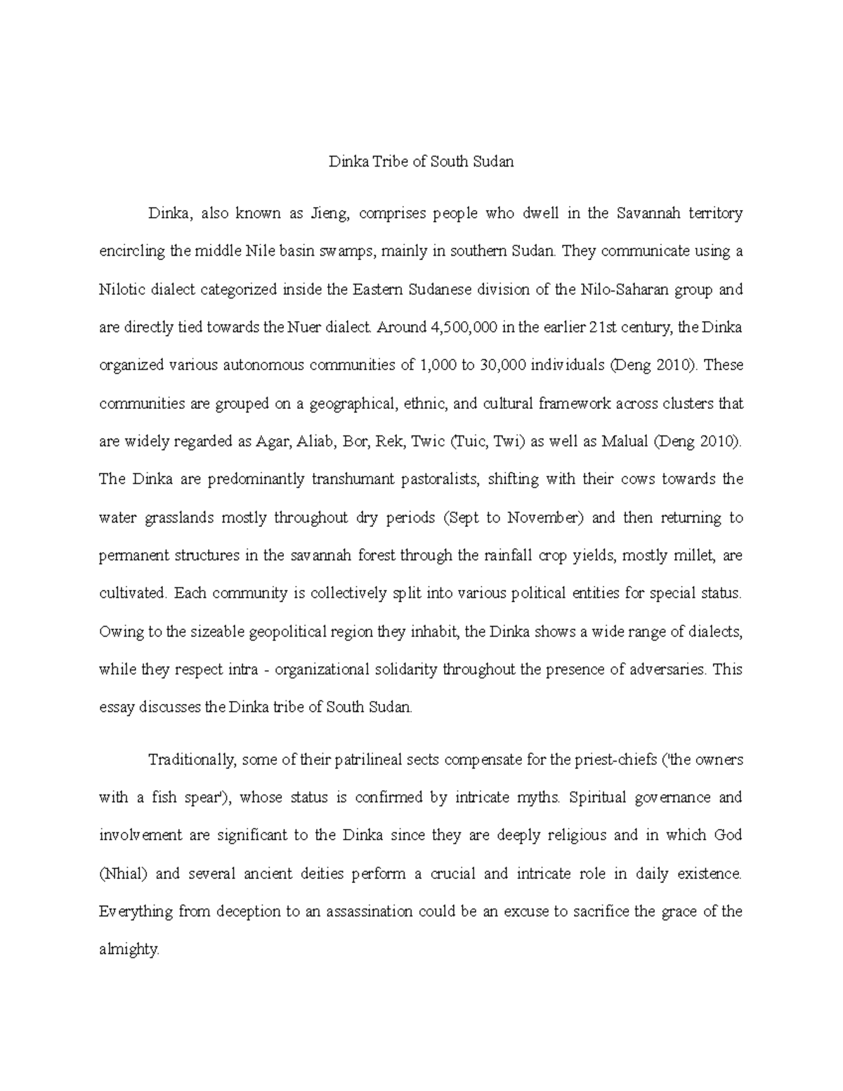 Dinka Tribe of South Sudan - Dinka Tribe of South Sudan Dinka, also ...