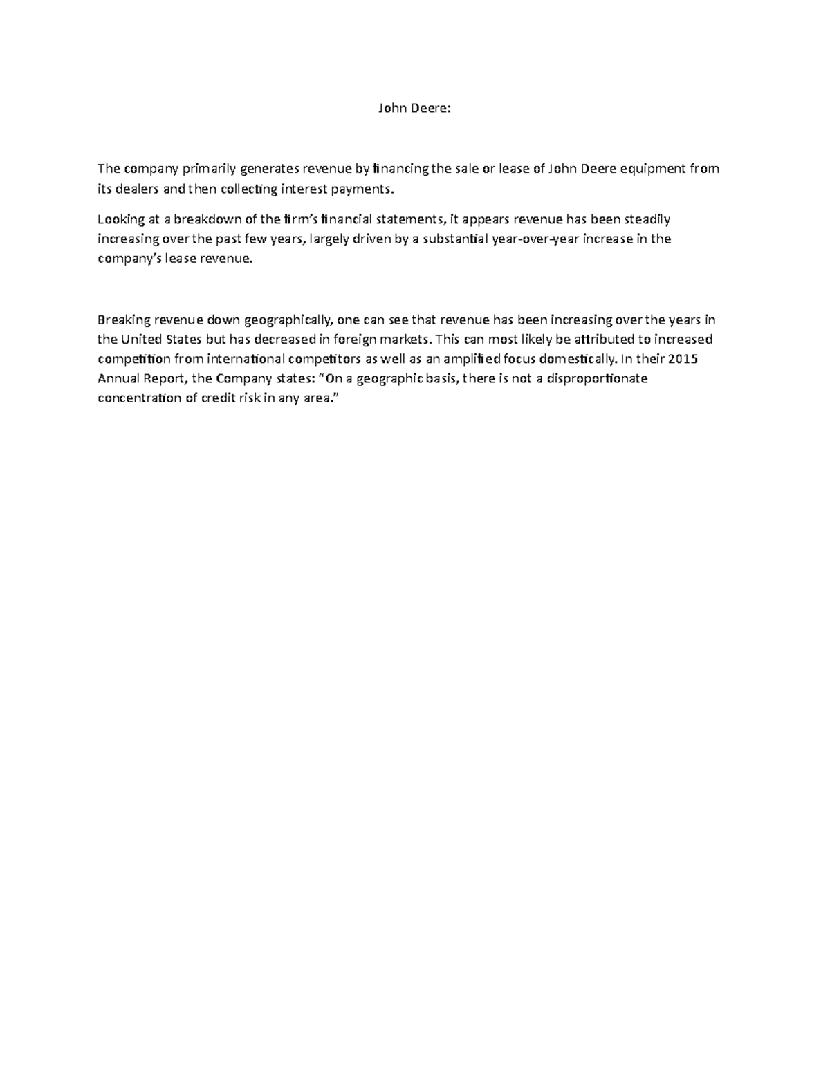 John Deere Script - John Deere: The company primarily generates revenue ...