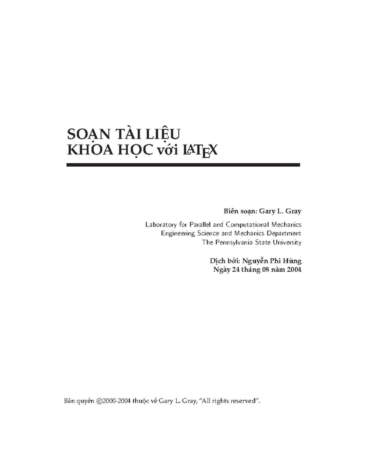 SON TAI LIU KHOA HC vi L A T E X - SO¾N TÀI LIÞU KHOA HÞC vßi LATEX ...