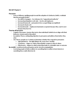 BUS 207 Chapter 6 Notes - Kristen Wilson - BUS 207 Chapter 6 Notes ...