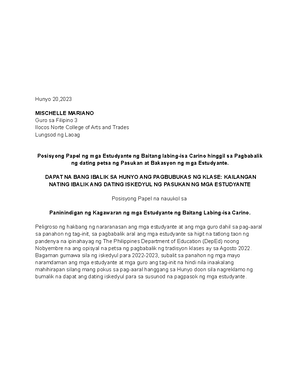 Pagbasa at Pagsusuri Q4 M5 - ####### CO_Q4_PPIITTP_SHS Pagbasa at ...