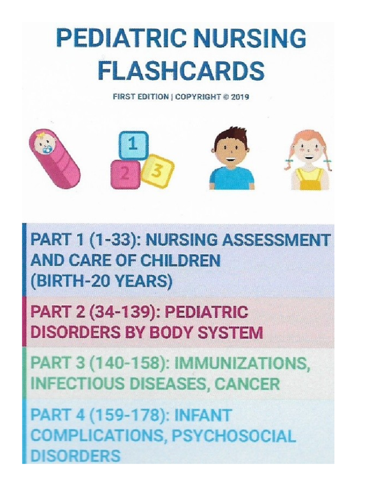 Pediatrics NOTE CARDS - PEDIATRIC NURSING FLASHCARDS FIRST EDITION I ...