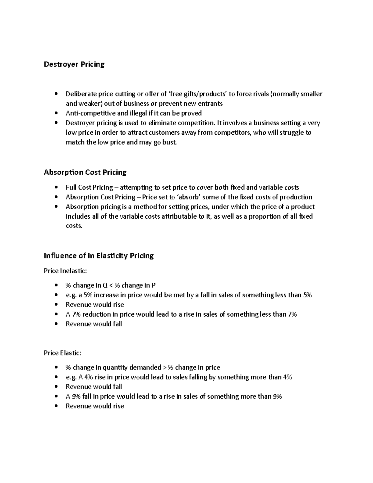 Destroyer Pricing - It involves a business setting a very low price in ...