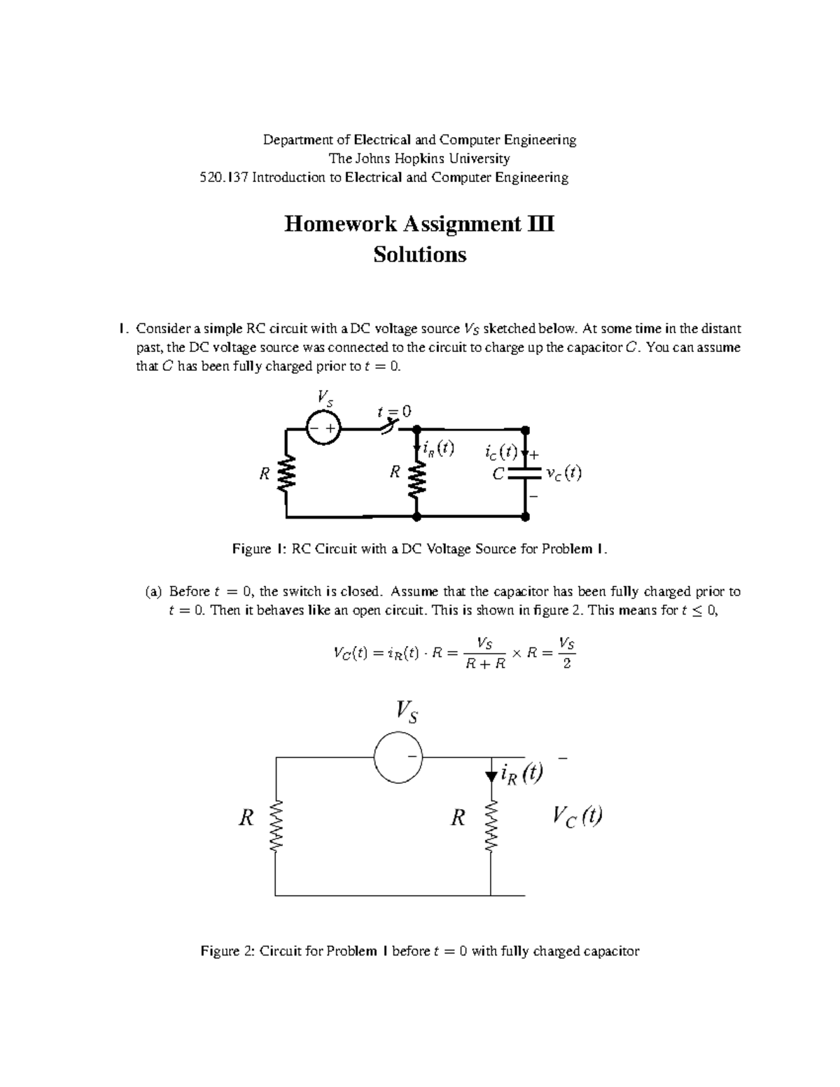 HW3 22 solution - Department of Electrical and Computer Engineering The ...