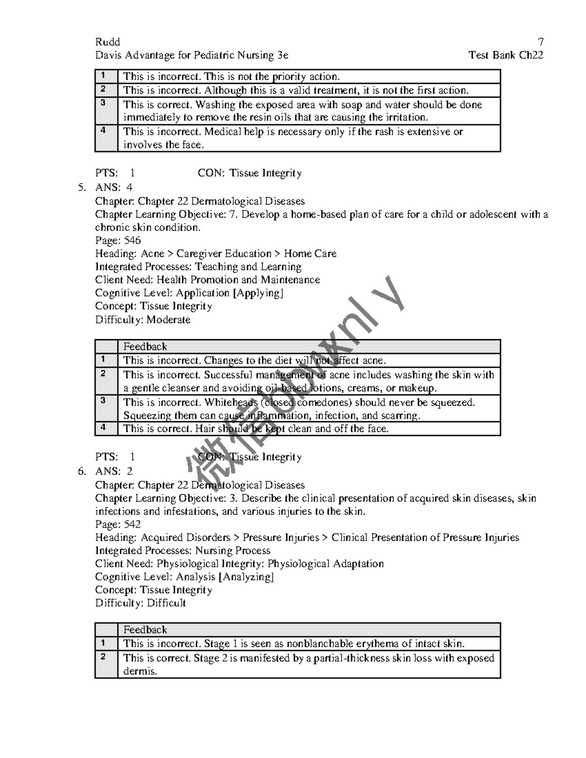 Test bank pediatric nursing critical components of nursing care 3rd ...