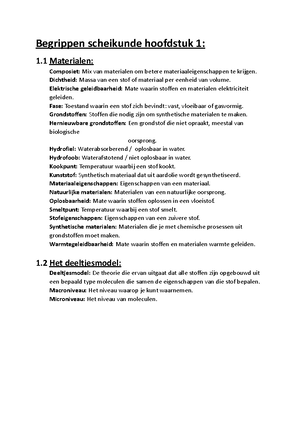 Overzicht scheidingsmethoden Scheikunde - Overzicht van de ...