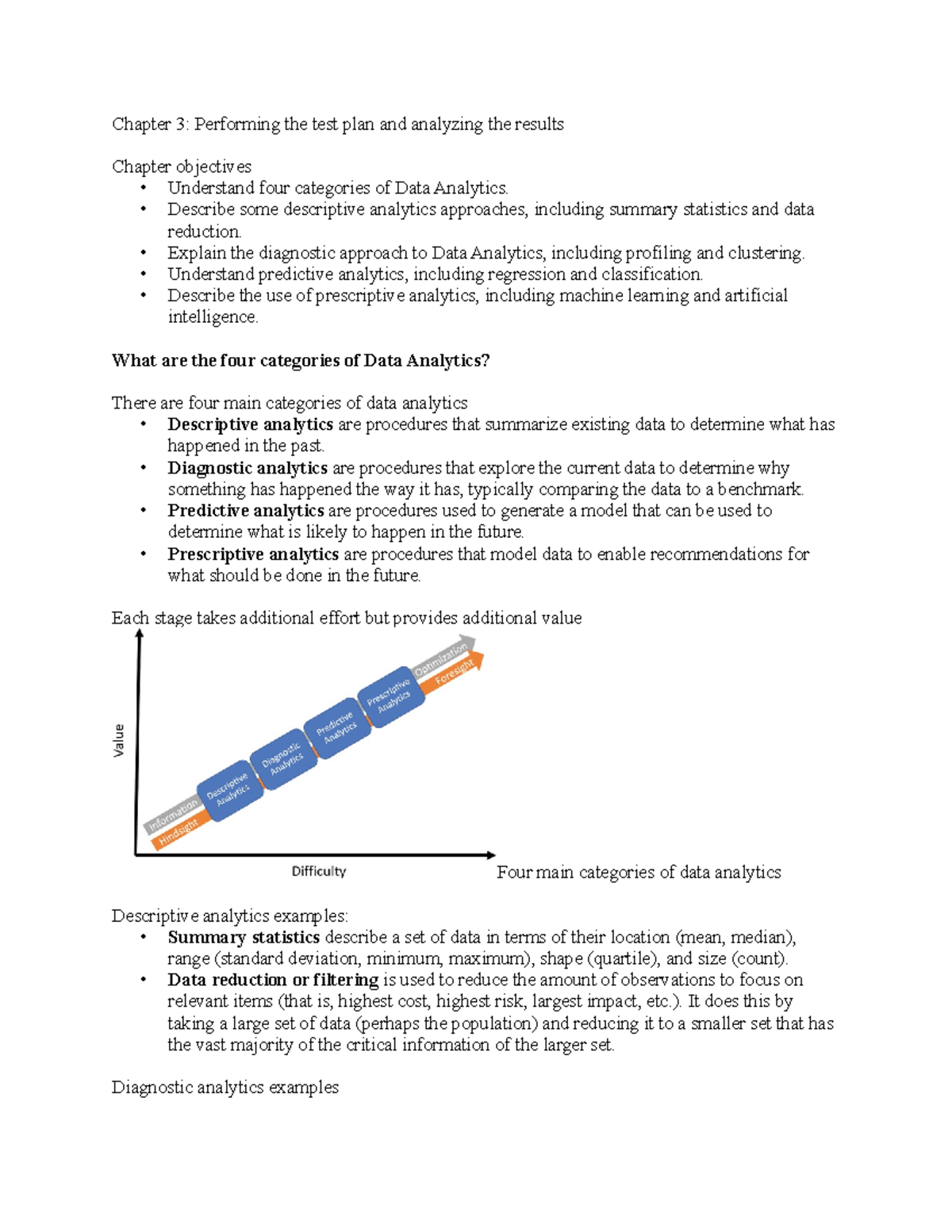 Chapter 3 Notes - Chapter 3: Performing the test plan and analyzing the ...
