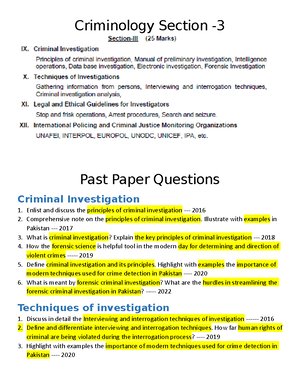 Lec.5. Types of Criminals - Types of criminals Crime is defined as “an ...