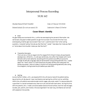 NRS 460 RS T2 Benchmark Case Study Timothy Smith ICU - NRS-460 ...