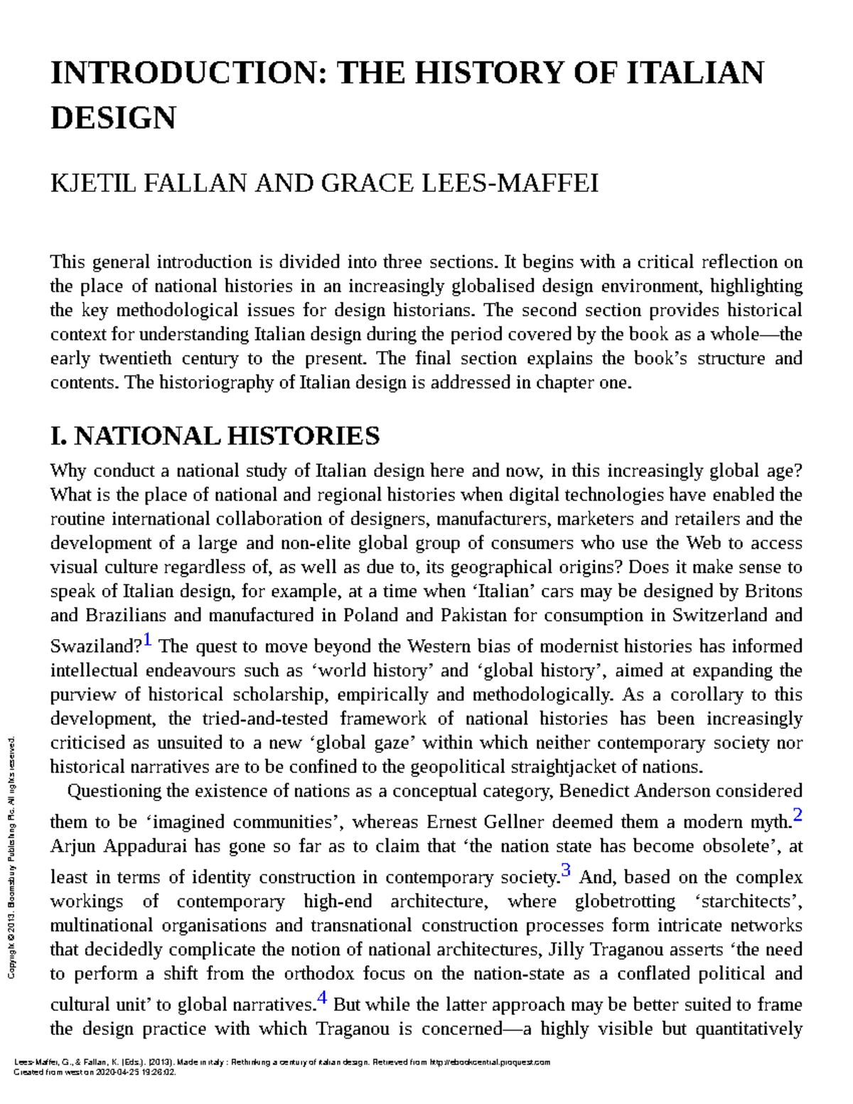 Made in Italy Rethinking a Century of Italian Desi - INTRODUCTION: THE ...