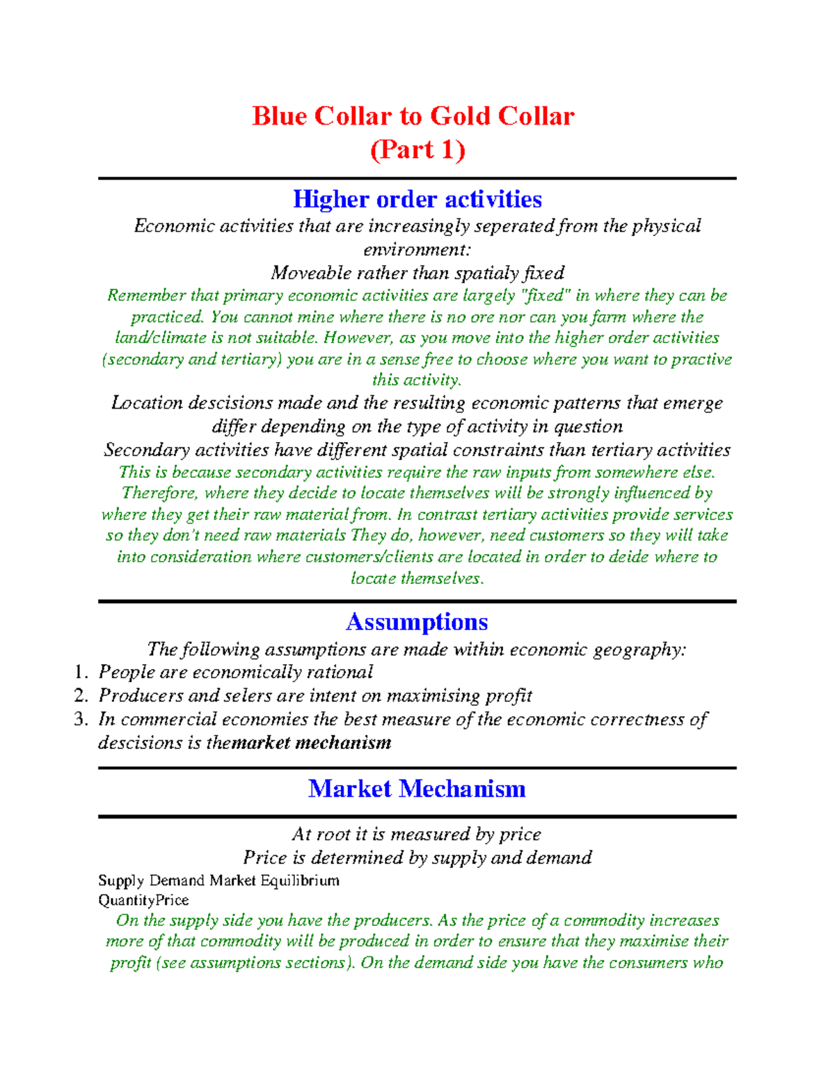 Blue Collar to Gold Collar - Blue Collar to Gold Collar (Part 1) Higher ...