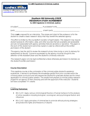 Criminal Justice Capstone Rubric Guidelines - CJ 480 Milestone Two ...
