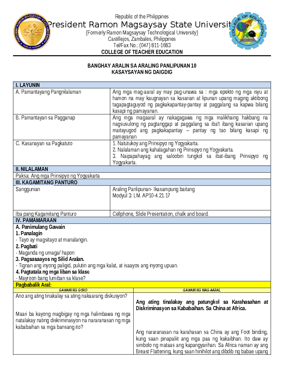 Yogyakarta - Republic of the Philippines President Ramon Magsaysay ...