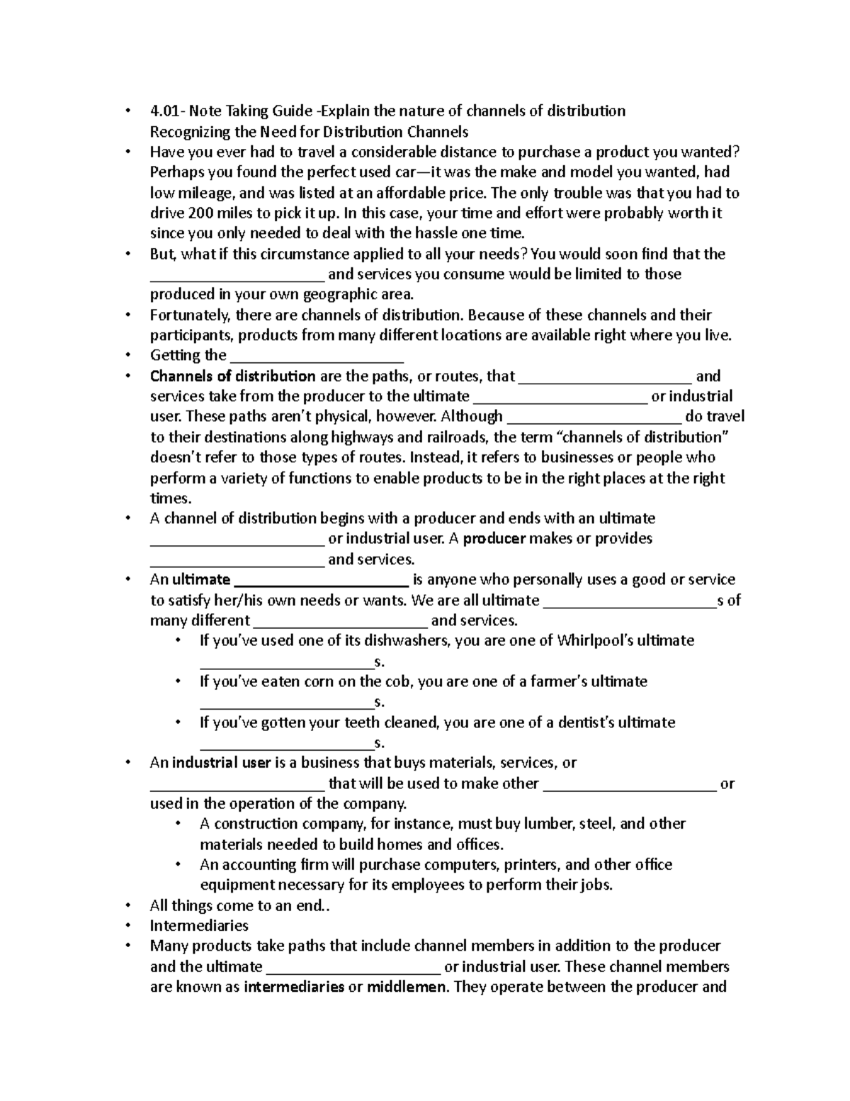 4.01-Note Taking Guide-ME11 - 4- Note Taking Guide -Explain the nature ...