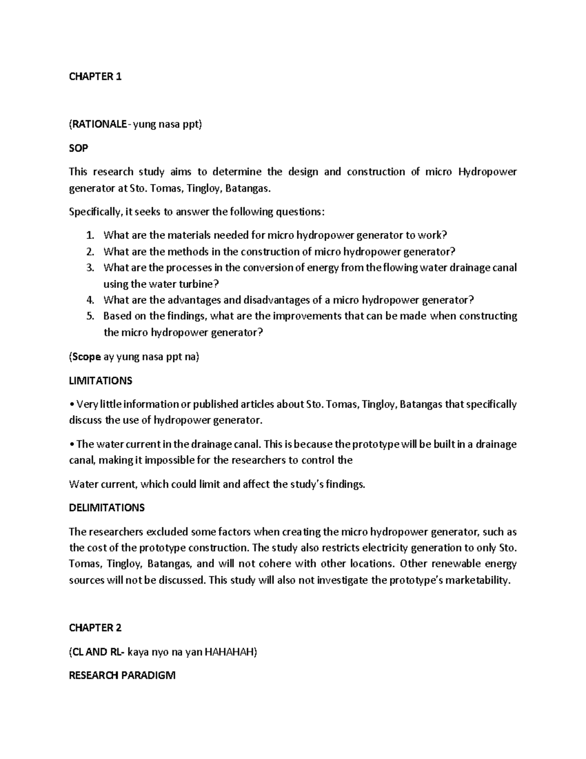Script - It is for research defense - CHAPTER 1 (RATIONALE- yung nasa ...