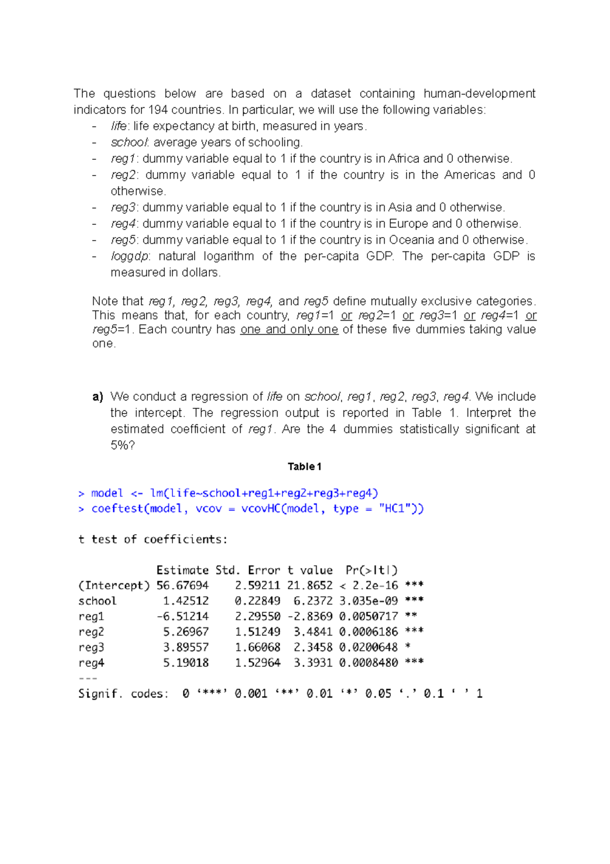 Lecture Exercises 2 Topic 4-7 Week10 - The questions below are based on ...