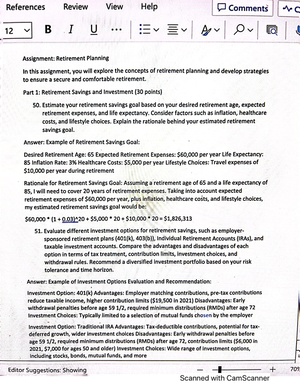 PF HW 3 - Personal Finance Homework assignment Topic Personal Finance ...