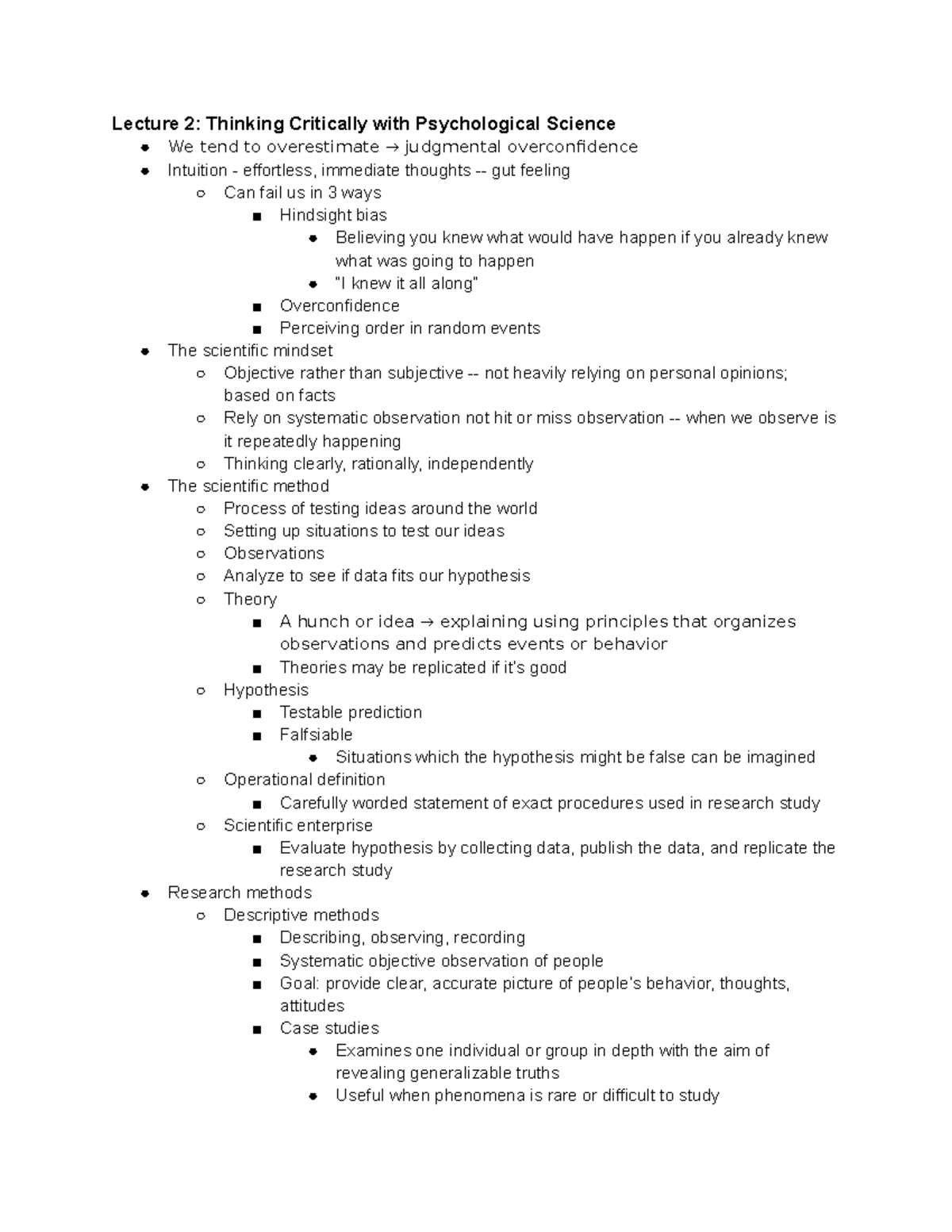 Lecture 2 8 1 - notes - Lecture 2: Thinking Critically with ...