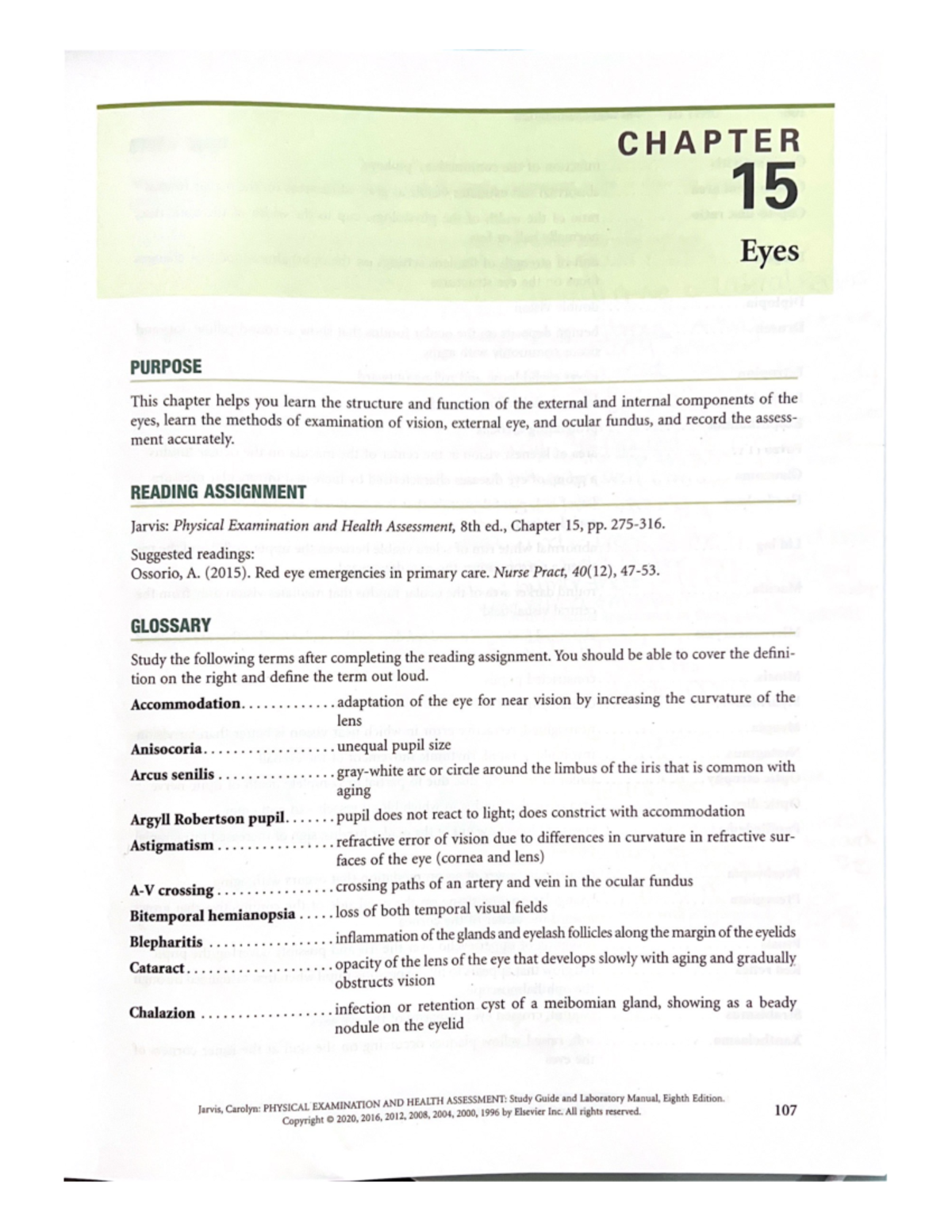 Chapter 15 - LAB - NURS 6670 - Studocu