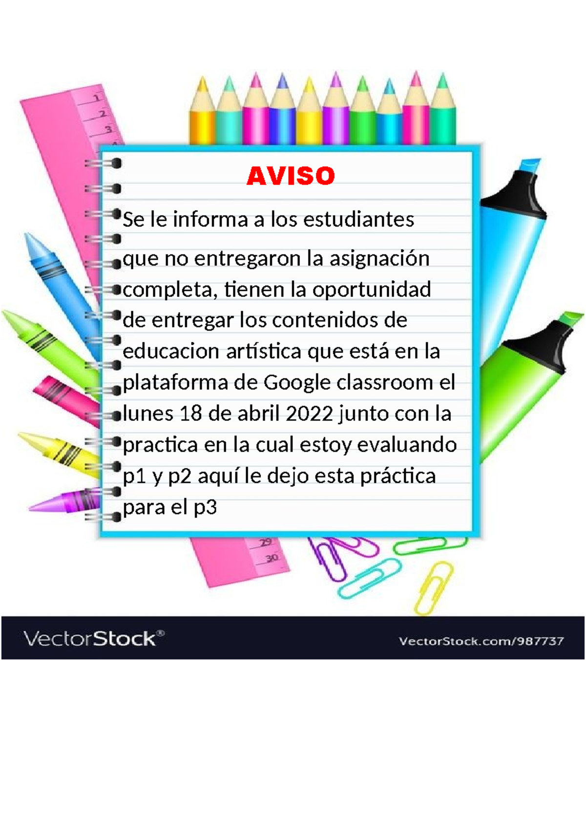 Aviso estudiantes - academic writing - AVISO Se le informa a los ...