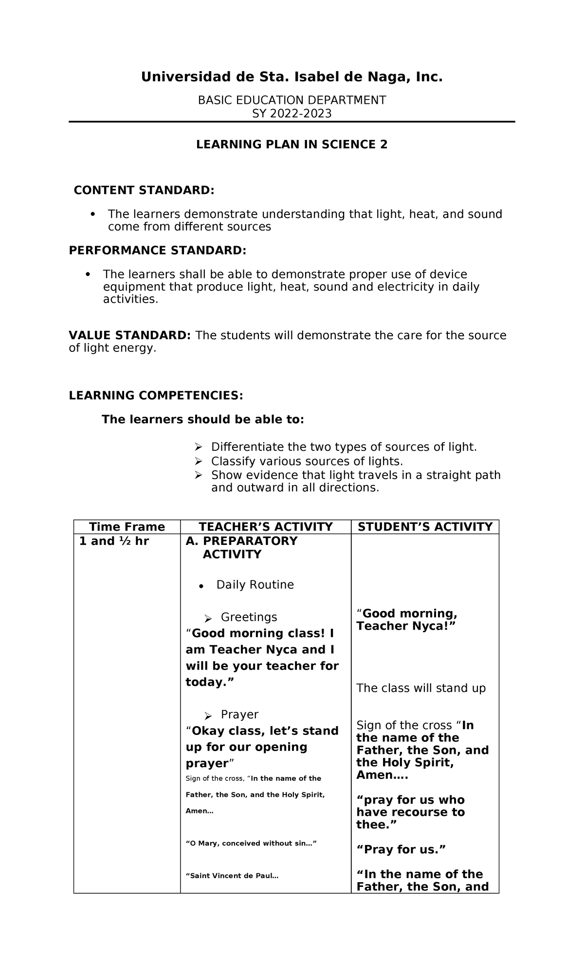 633773602 Detailed Lesson Plan in Grade 2 Science - Universidad de Sta ...
