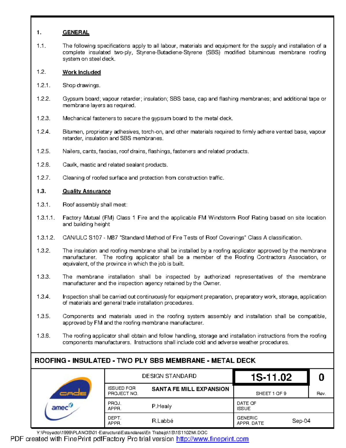 1S-11-02 MI Rev 0 - Unless otherwise expressly provided for in the ...