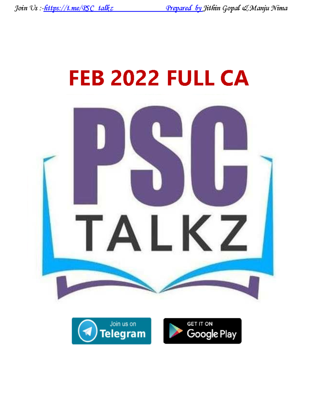 FEB 2022 FULL CA - It will help increase knowledge - FEB 2022 FULL CA ക ...