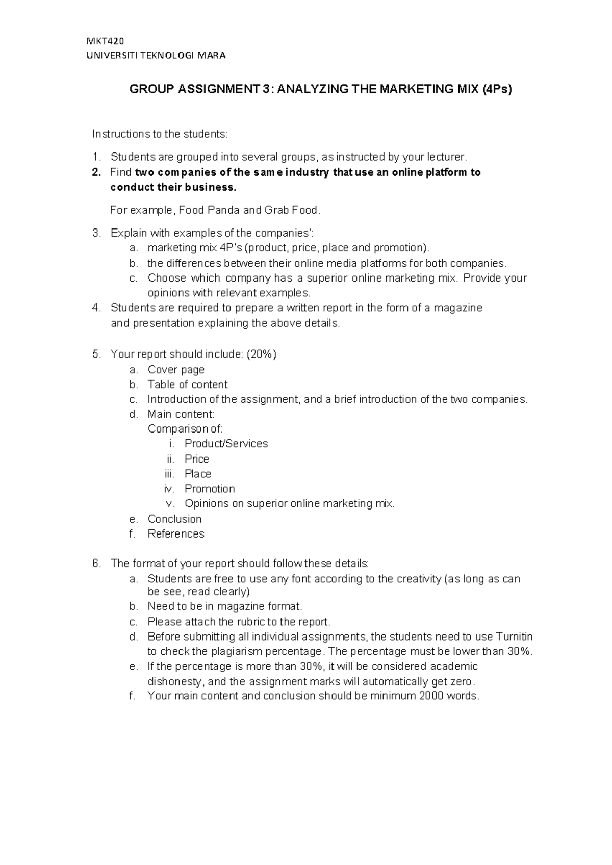 Assignment 3 - Summary Applied Science - MKT UNIVERSITI TEKNOLOGI MARA GROUP ASSIGNMENT 3 ...