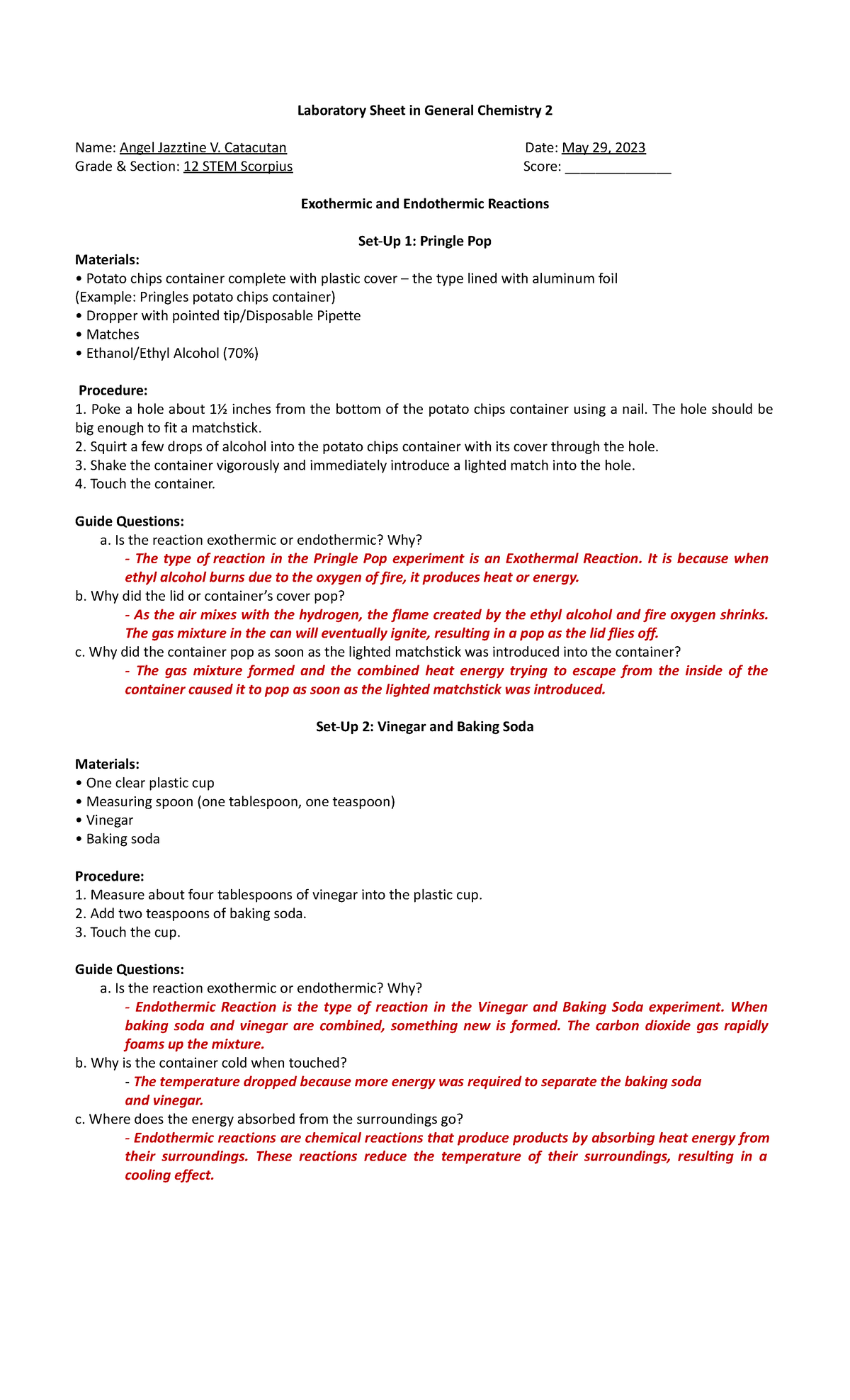 2 Lab-Sheet-in-Gen-Chem-2 Endothermic-and-Exothermic-Reactions ...