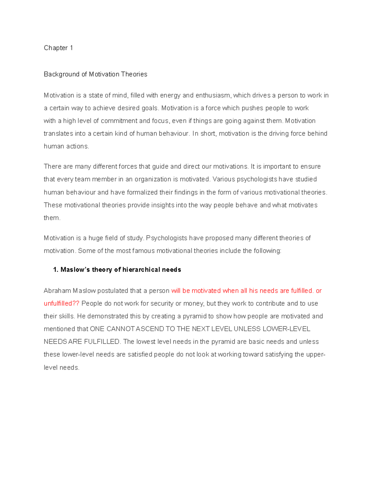 Employee Engagement and Motivation-File 1 - Chapter 1 Background of ...