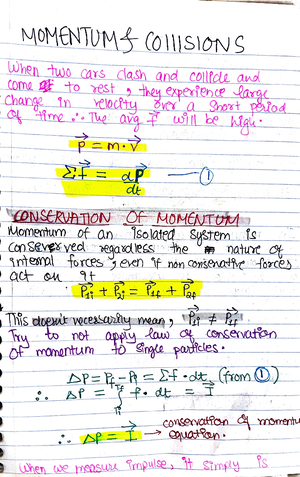 Hons 157 motion in one dimension - HONS 157 - Studocu