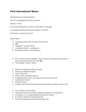 First Amendment 2 - Rules and tests for Free Speech - First Amendment ...