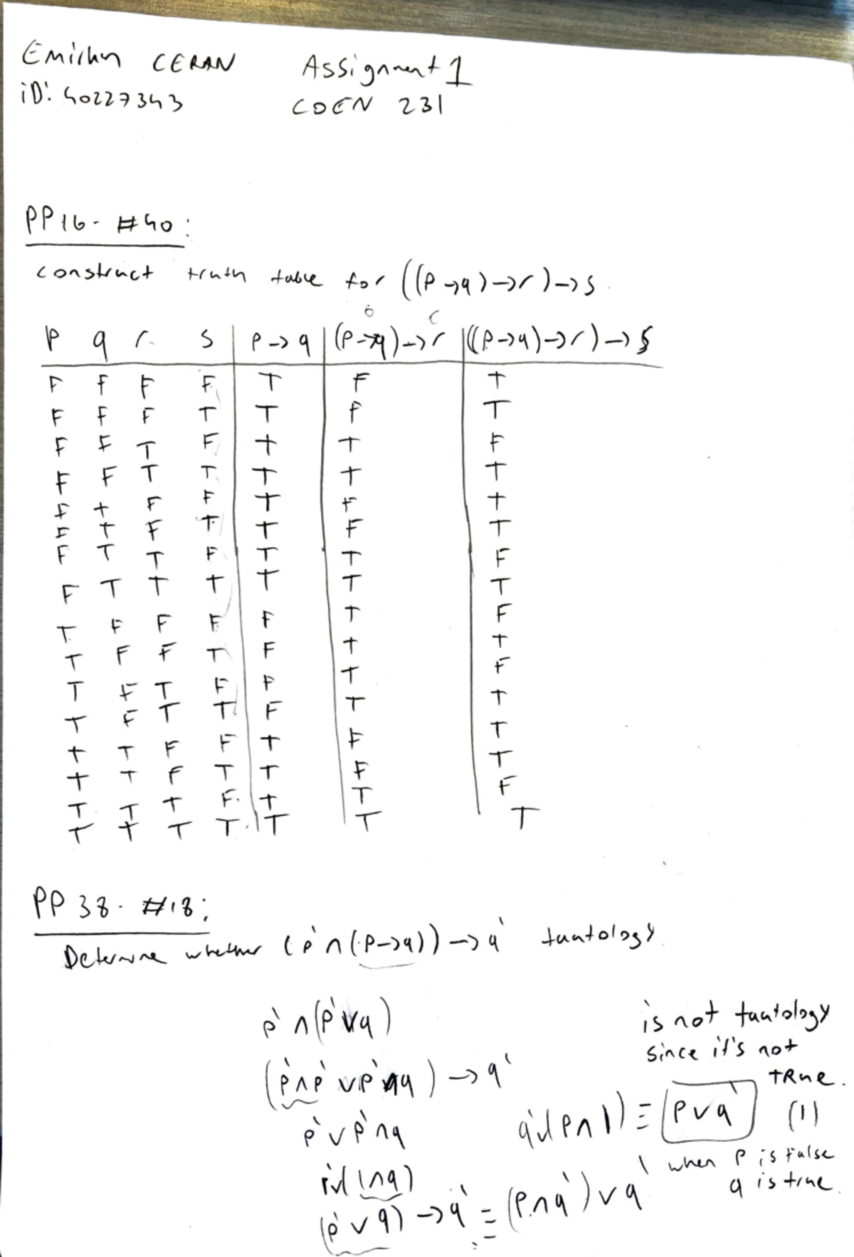 COEN 231 Assignment#1 - Assignment 1 - (: ,",."' t ~"" C € 4JJ 1 '. o ...