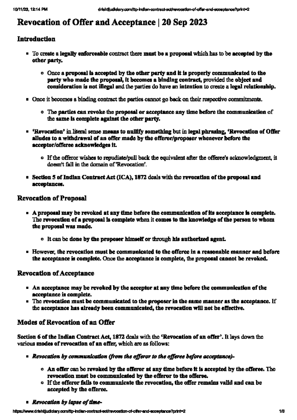 Revocation - ..... - 12:14 PM Revocation of Offer and Acceptance 20 Sep ...