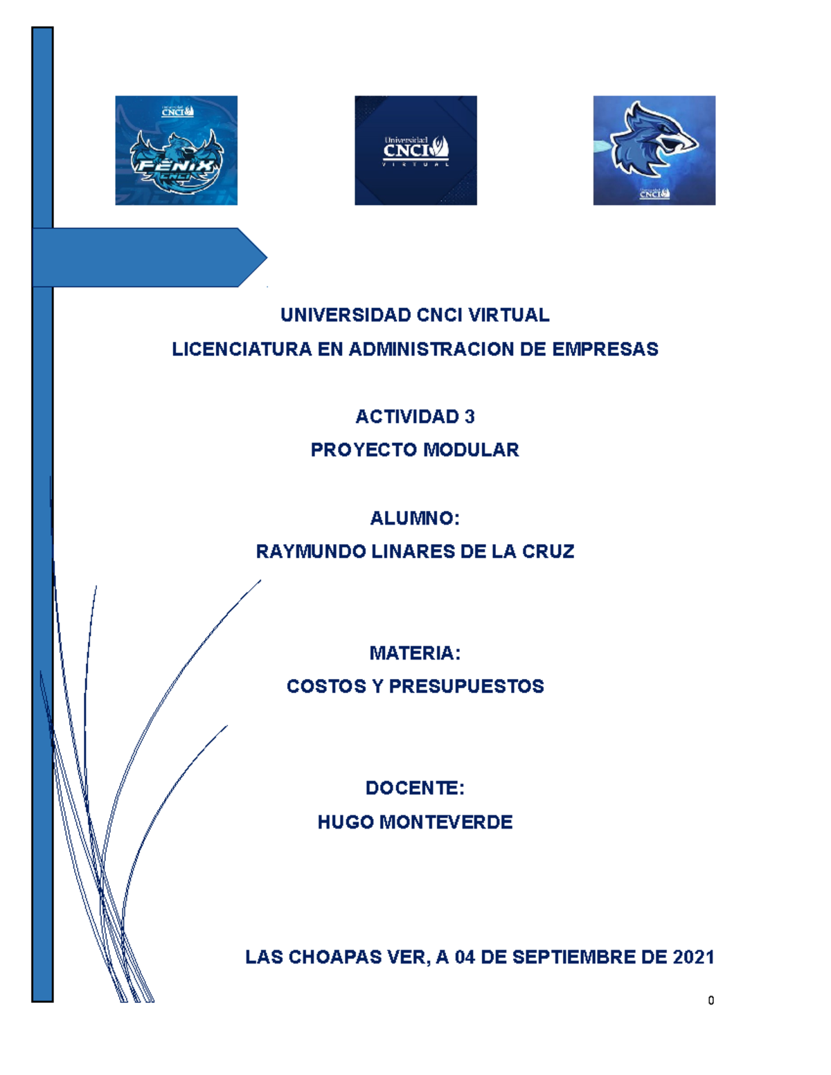 Proyecto Modular Universidad Cnci Virtual Licenciatura En