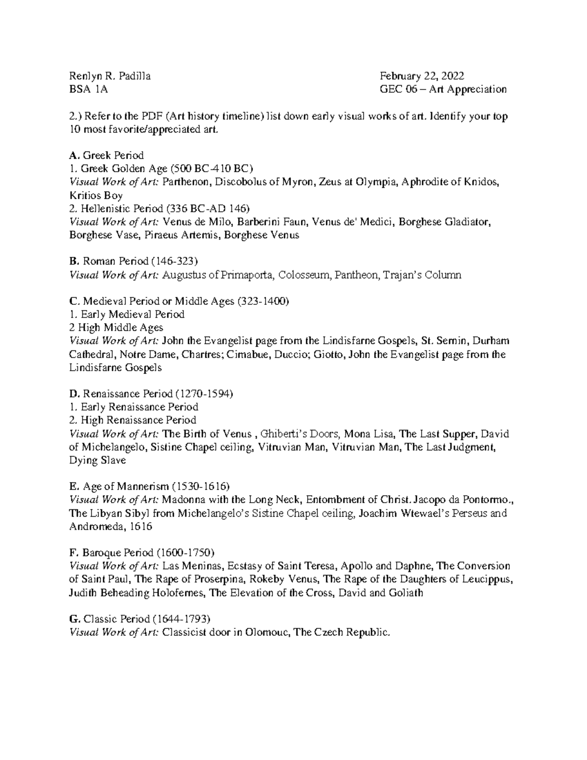 Padilla, Renlyn R. - Activity 1 - Renlyn R. Padilla February 22, 2022 ...